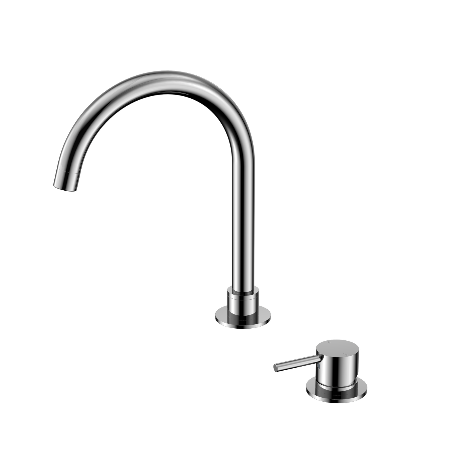 Basin Mixer | Mecca Hob Mounted Tap & Round Swivel Spout